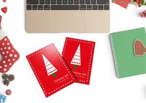 Christmas Card Address Book and Tracker | Red 6 x 9 inch Log Book ...