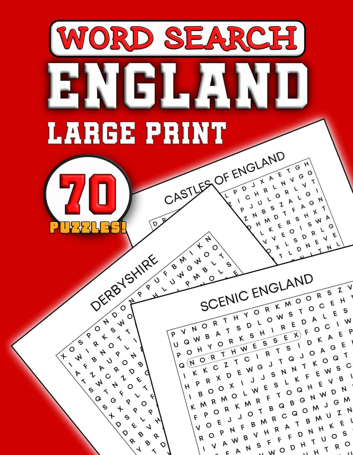 England Word Search Puzzle Book - Johnson's Journals